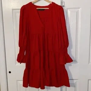 Tuckernuck | Dresses | Red Crepe Kenzo Dresspomander Place | Poshmark